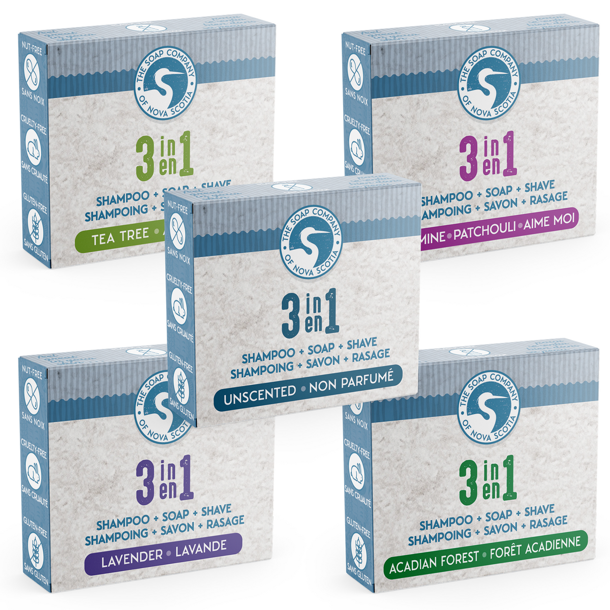 3-in-1 Minis ~ Samples – Canada Retail - The Soap Company of Nova ...