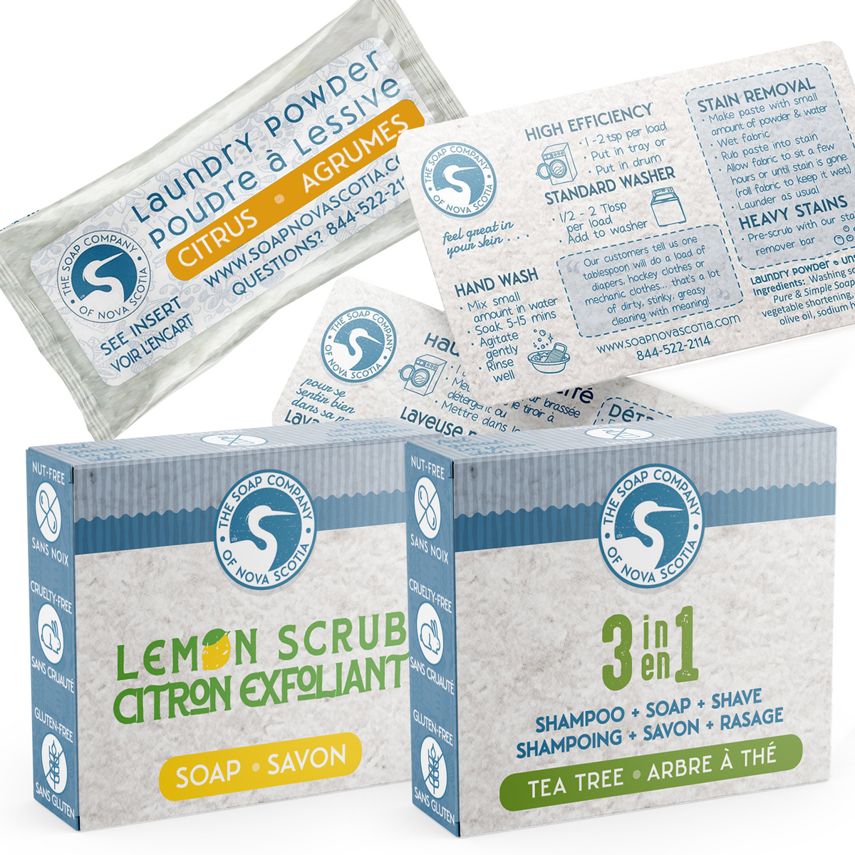 Citrus ~ Samples – Canada Retail - The Soap Company of Nova Scotia Ltd.