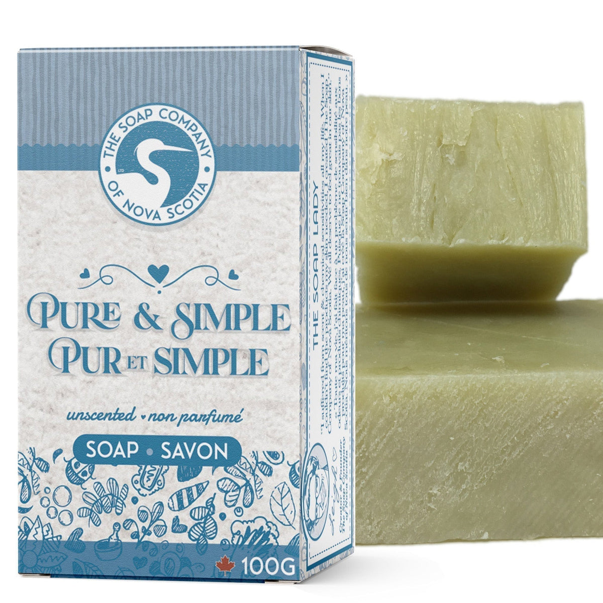 Handmade Pure & Simple Soap Bar ~ Unscented, No Gluten or Nuts, Vegan ...